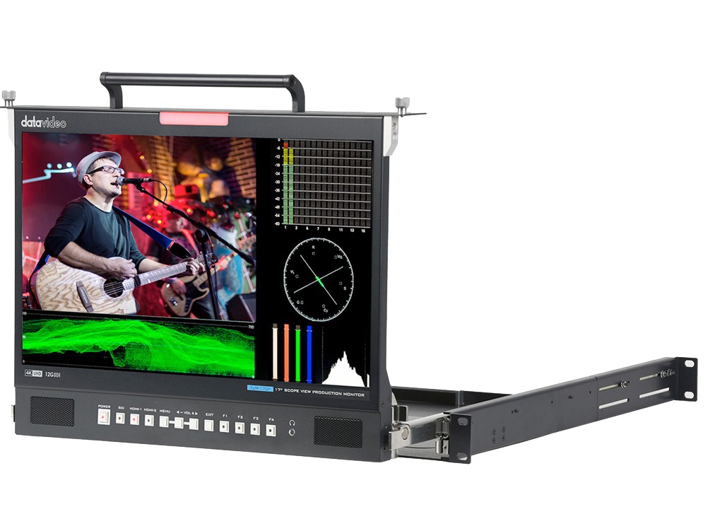 Datavideo TLM-170KM 17-inch 4k ScopeView Production Monitor-Pull-Out