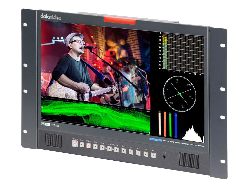 DataVideo TLM-170KR 17-inch 4K ScopeView Production Monitor 7U Rackmount
