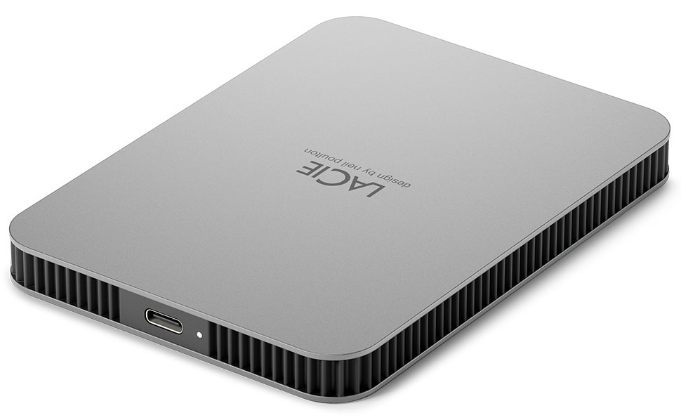 LaCie Mobile Drive USB-C Moon Silver