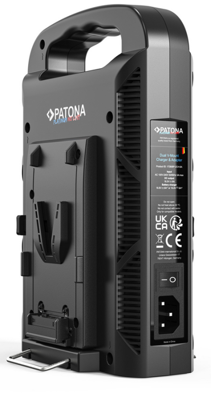 PATONA Platinum 2-channel charger for V-mount batteries