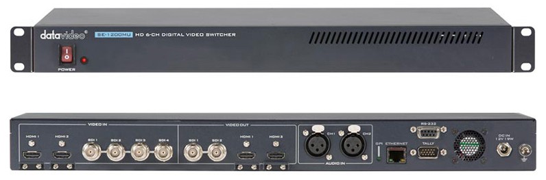 Datavideo SE-1200MU 6 Input Rackmount HD Mixer