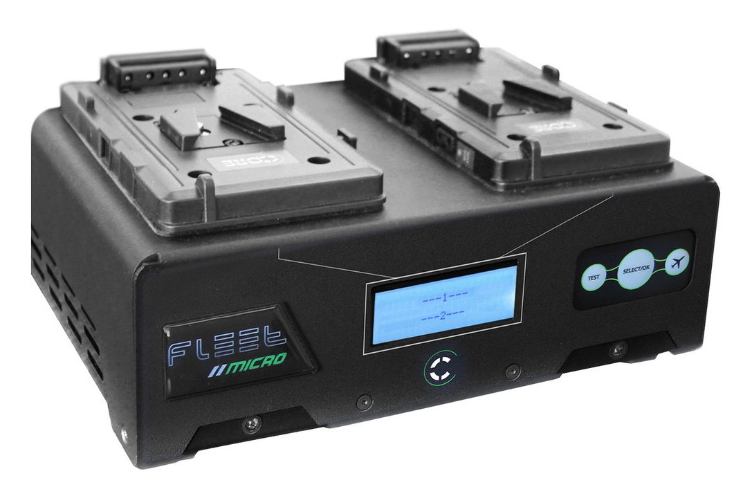 Core SWX FLEET-DM2S Fleet Micro 3A V-Mount Digital Dual Charger