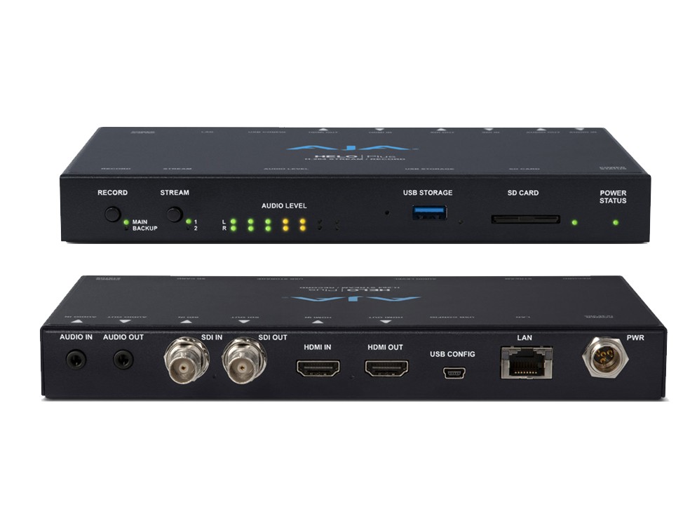 AJA HELO Plus Advanced H.264 Streaming and Recording