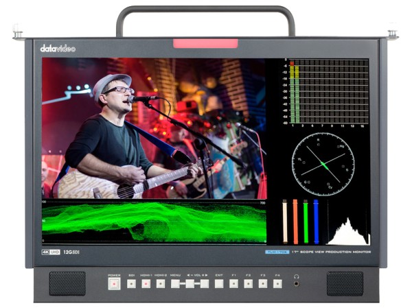 Datavideo TLM-170KM 17-inch 4k ScopeView Production Monitor-Pull-Out