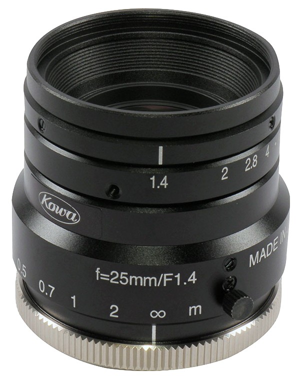 Kowa LM25HC 1" 25mm F1.4 Manual Iris C-Mount Lens