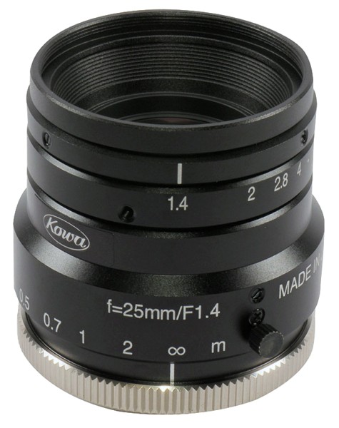 Kowa LM25HC 1" 25mm F1.4 Manual Iris C-Mount Lens