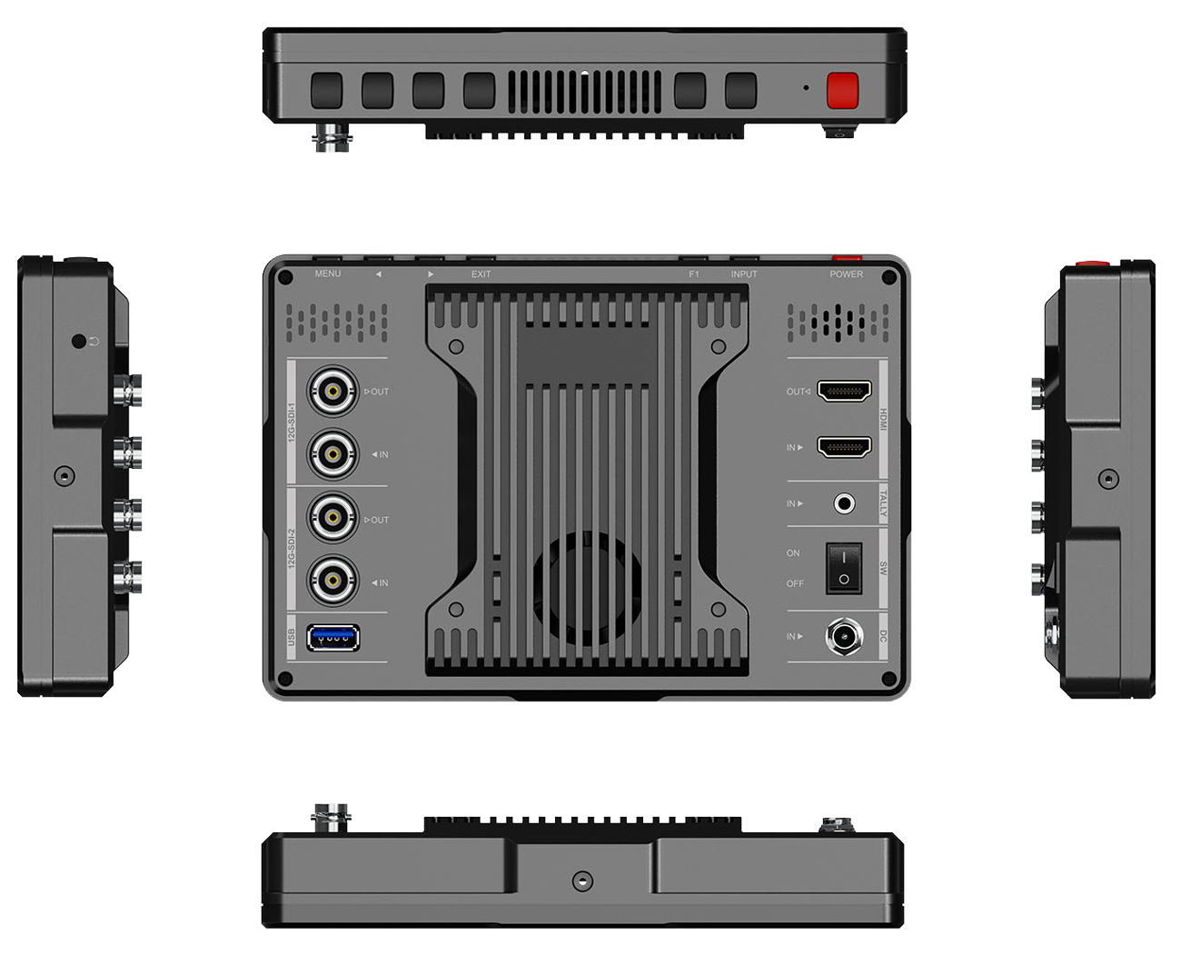 Lilliput Q7-12G 7" HD 12G-SDI/HDMI 2.0 Ultra-Bright On-Camera Monitor