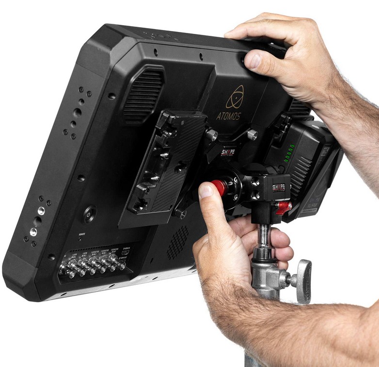 SHAPE PUSH BUTTON VESA MONITOR MOUNT FOR C-STAND & BABY PIN