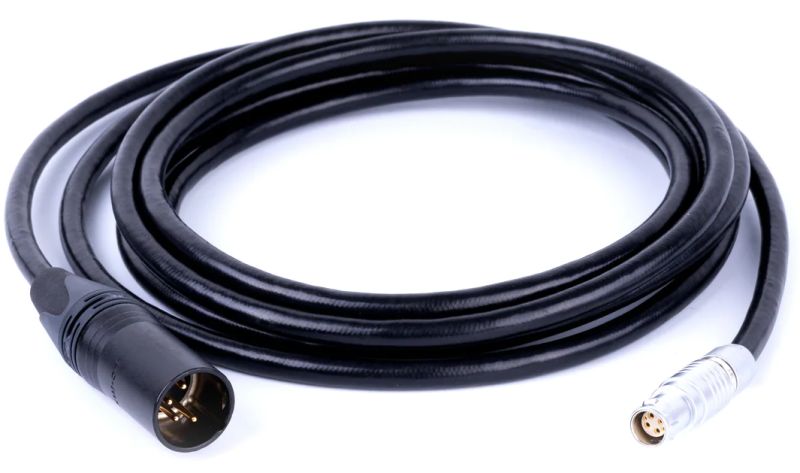 MID49 4 pin XLR Power Cable for RED Komodo-X, V-Raptor, DSMC1, DSMC2 (120")