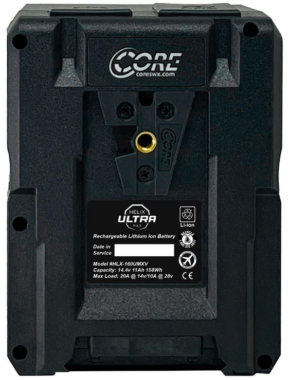 Core SWX Helix Max Ultra 160 Series Native Dual-Voltage 158Wh Battery ...